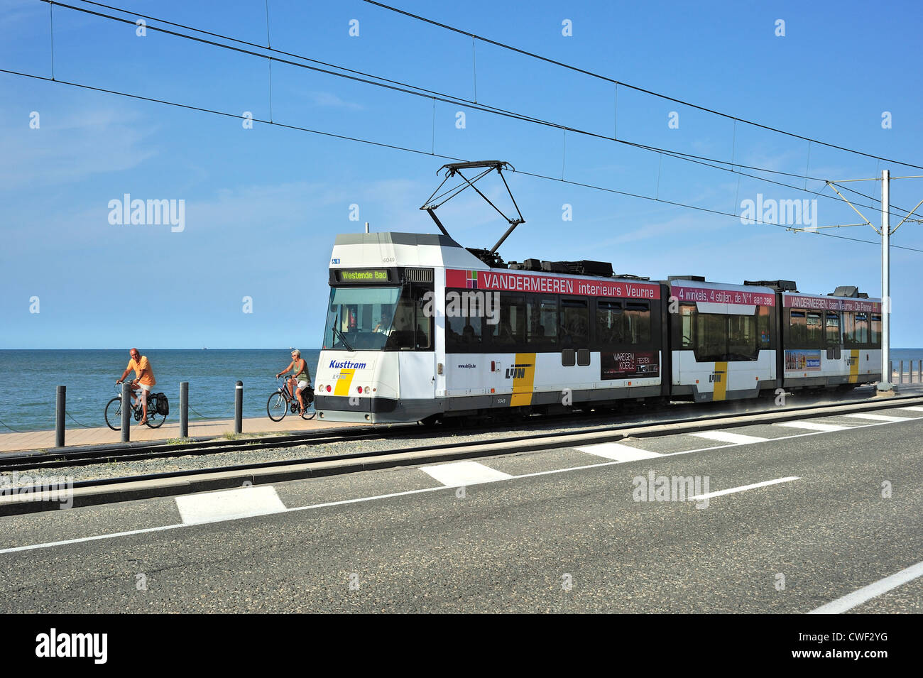 Coast Tram / Kusttram, longest tram line in the world, riding from ...