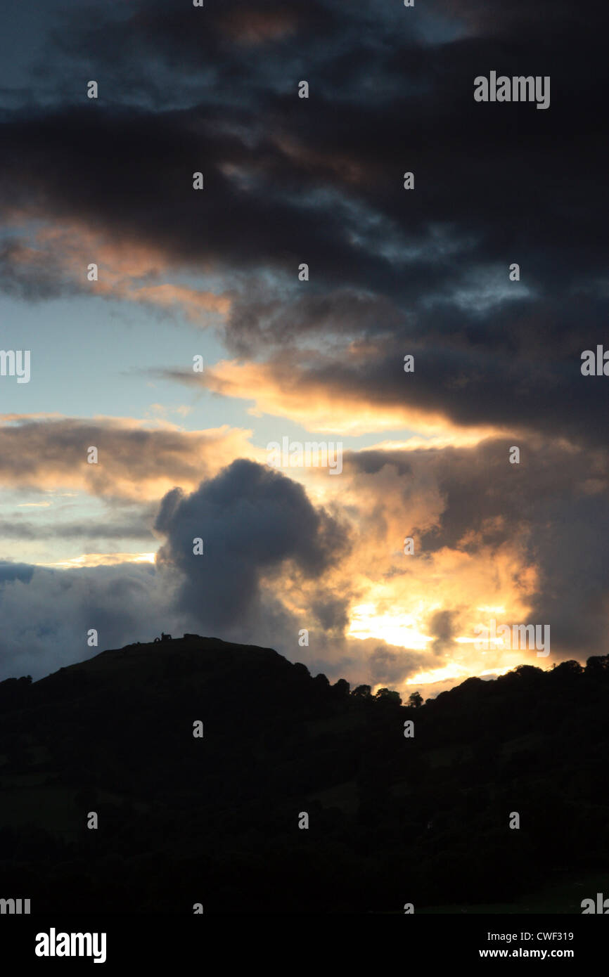 Hilly horizon against a stormy sky Stock Photo - Alamy