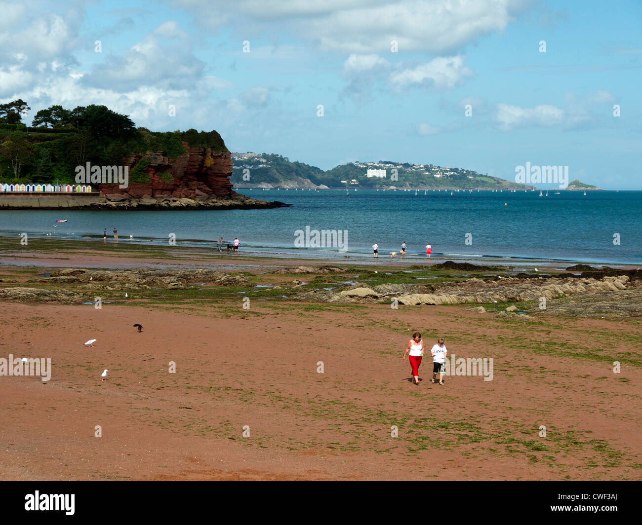 Goodrington beach in Paignton Stock Photo - Alamy