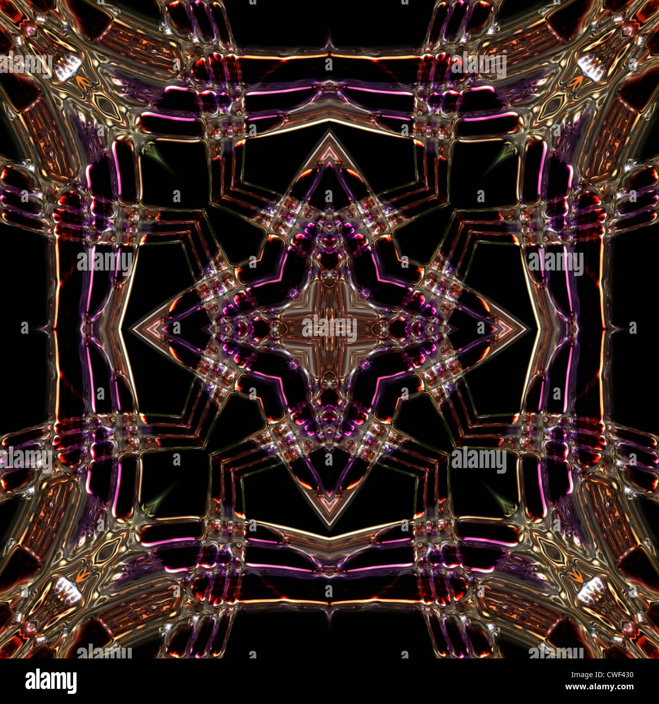 Abstract illustrated glass object Stock Photo - Alamy