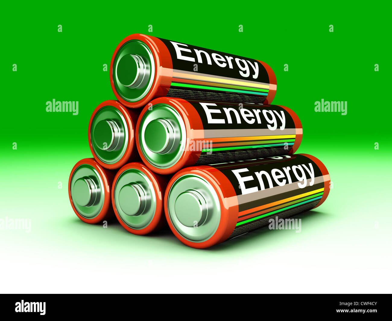 A pyramid of AA Batteries Stock Photo - Alamy