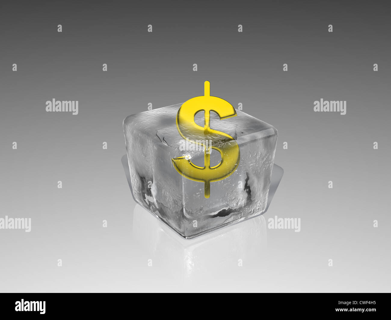 ice and dollar Stock Photo - Alamy