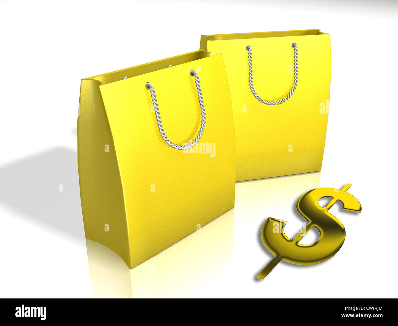 bag and dollar Stock Photo - Alamy