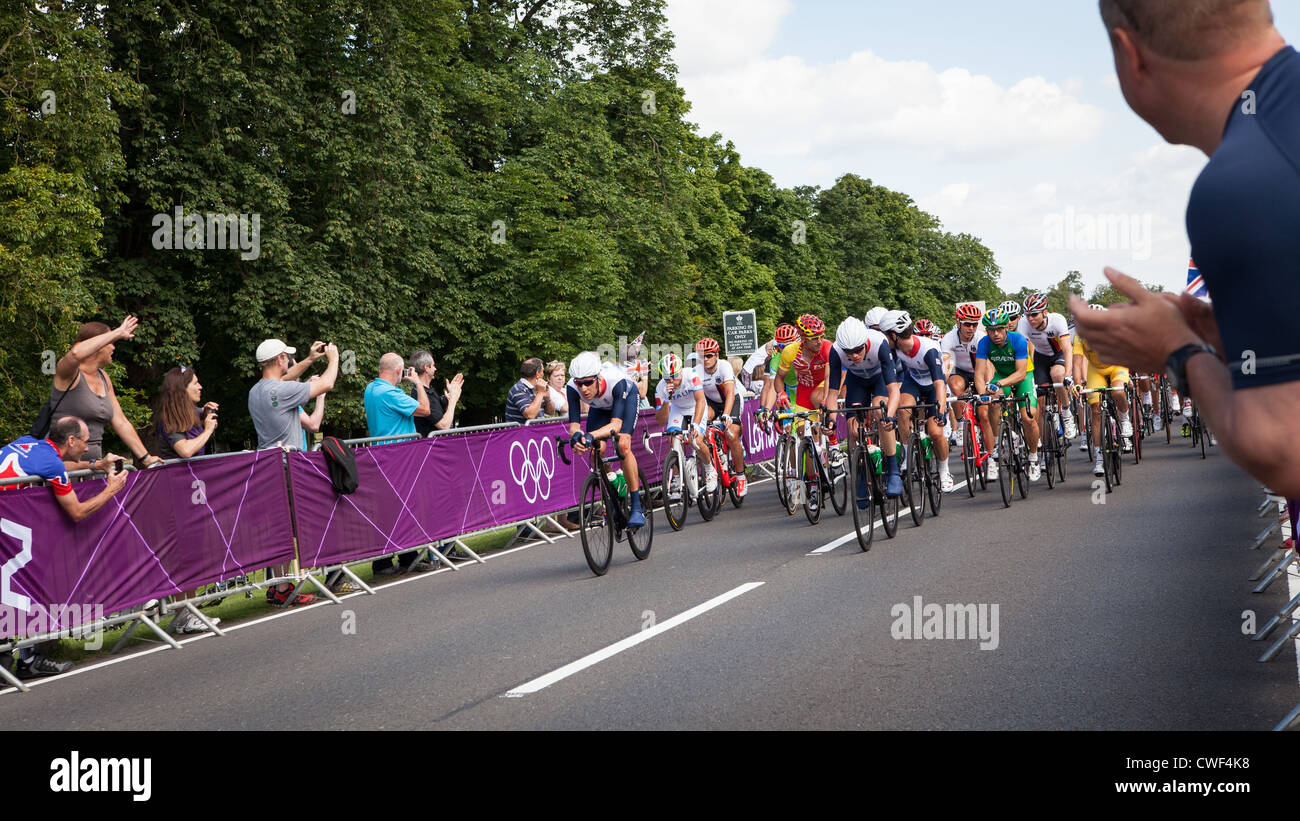Men's Olympic Bike Race, Bushy Park, 2012 Stock Photo - Alamy