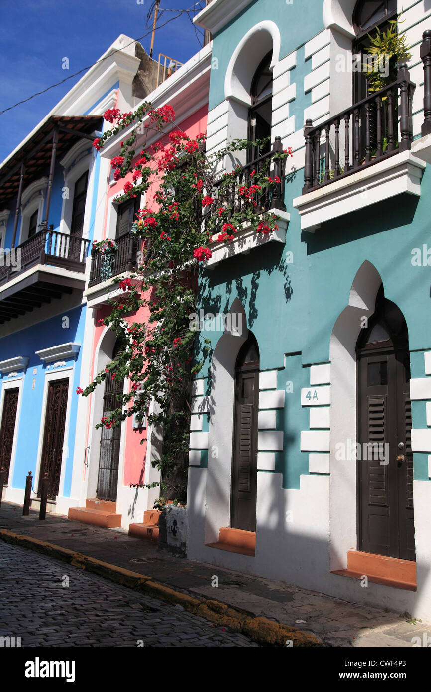 Colonial Architecture, Old San Juan, San Juan, Puerto Rico, USA ...