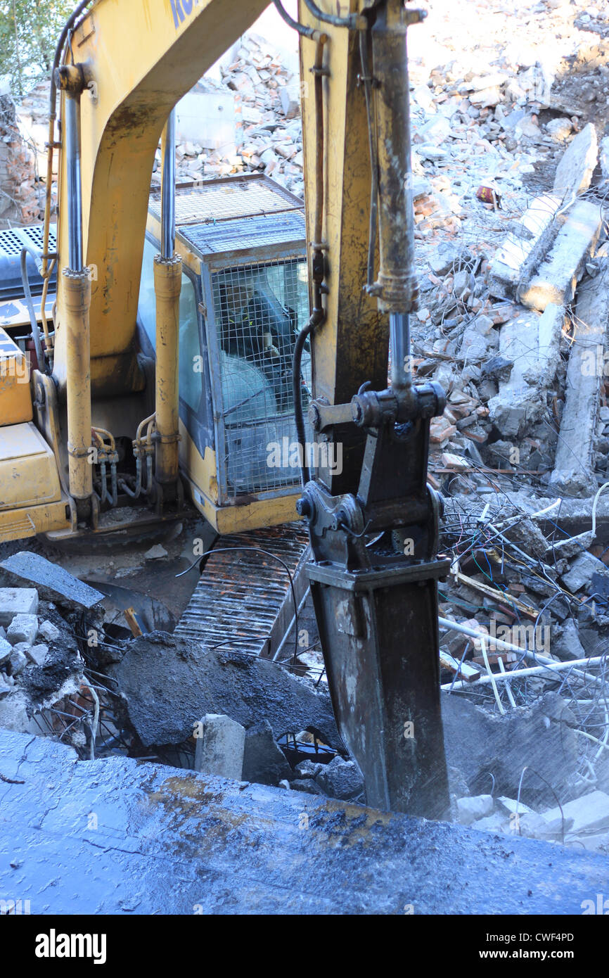 Heavy Duty Construction Equipment Parked at Worksite Stock Photo - Alamy