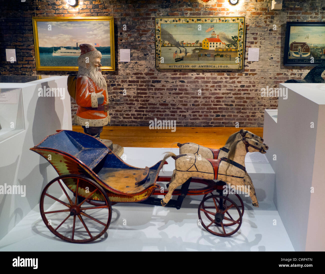 South Street Seaport Museum interior Stock Photo - Alamy