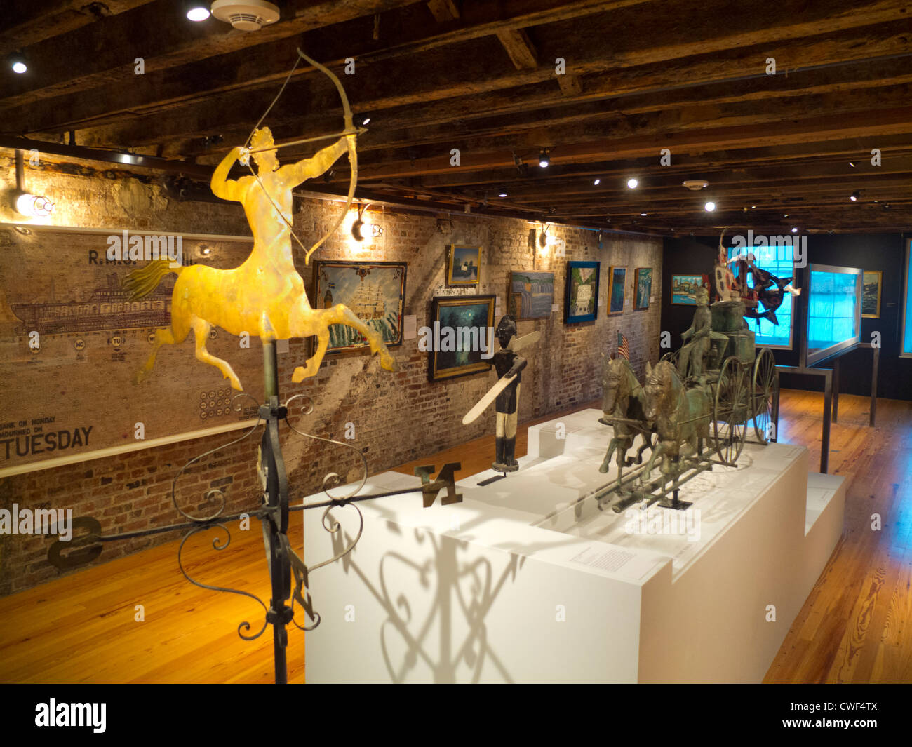 South Street Seaport Museum interior Stock Photo - Alamy