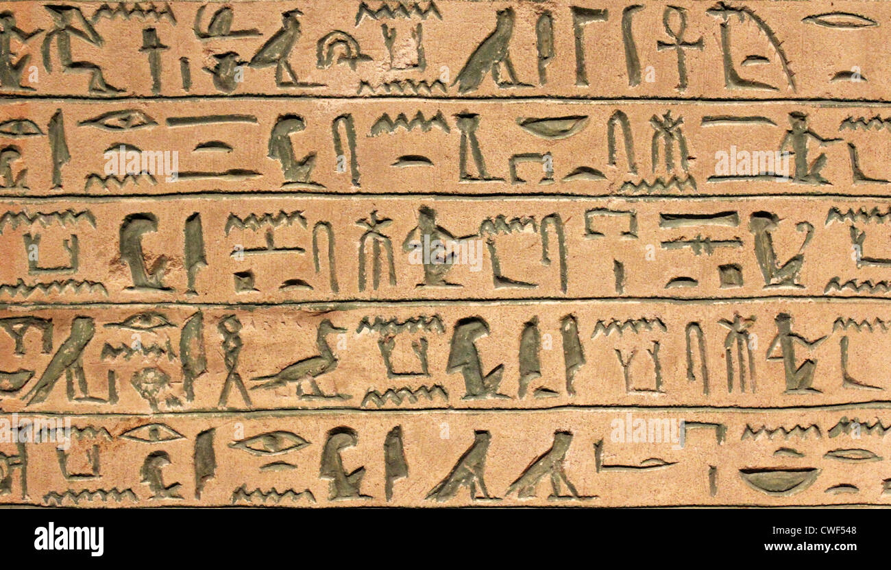 Hieroglyphic alphabet hi-res stock photography and images - Alamy