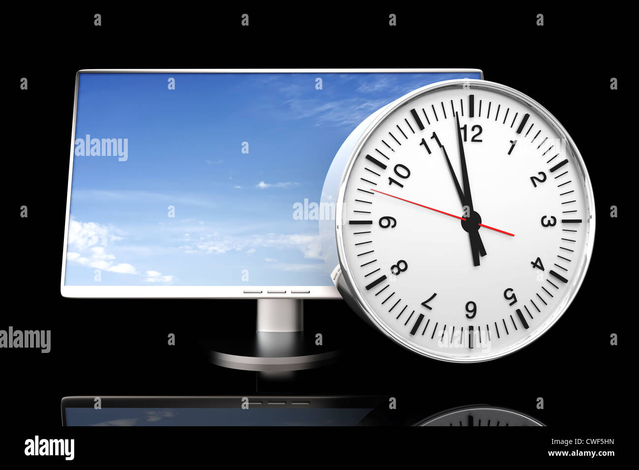 Worktime clock hi-res stock photography and images - Alamy