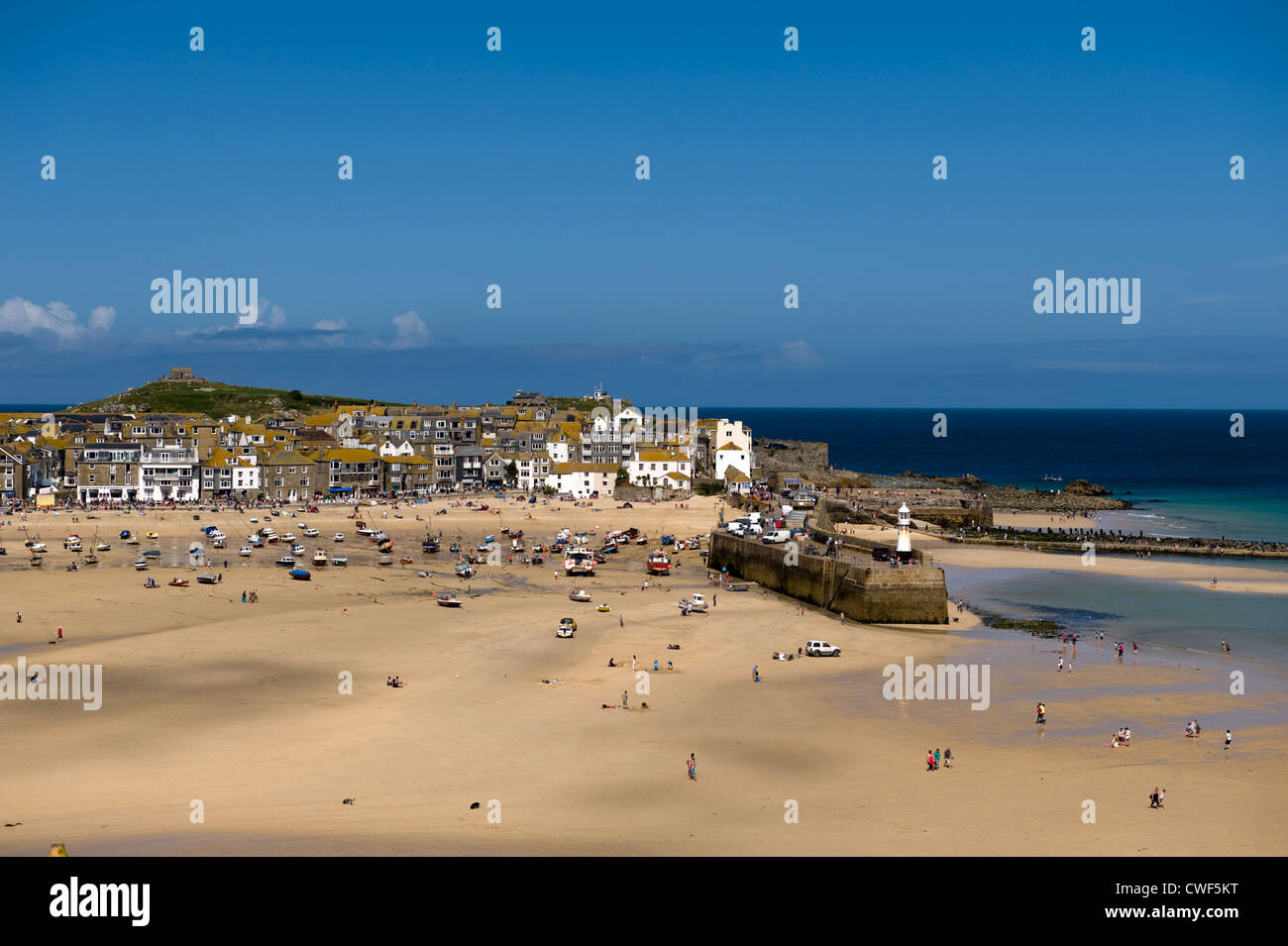 Aerial view st ives cornwall hi-res stock photography and images - Alamy