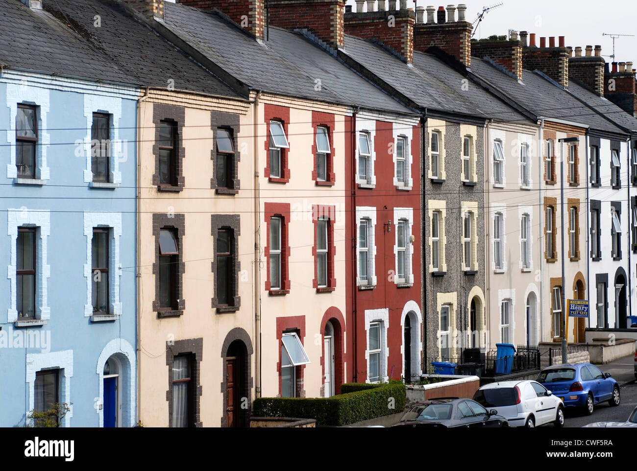 Street in front of Brooke Park, Derry, Londonderry, County Derry ...