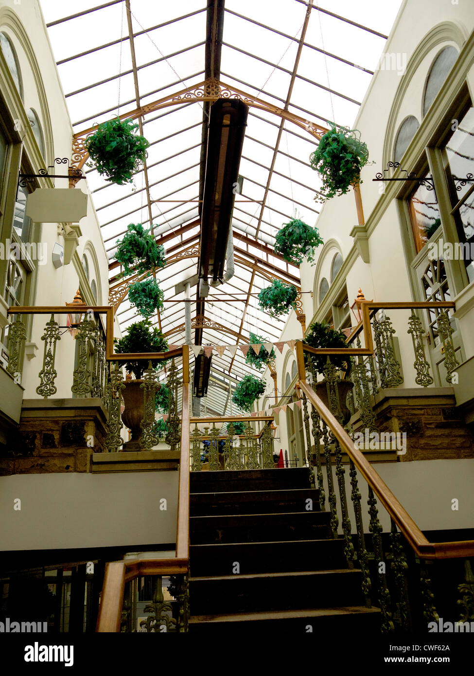 Victorian Shopping Arcade in the Spa Town of Ilkley in West Yorkshire ...