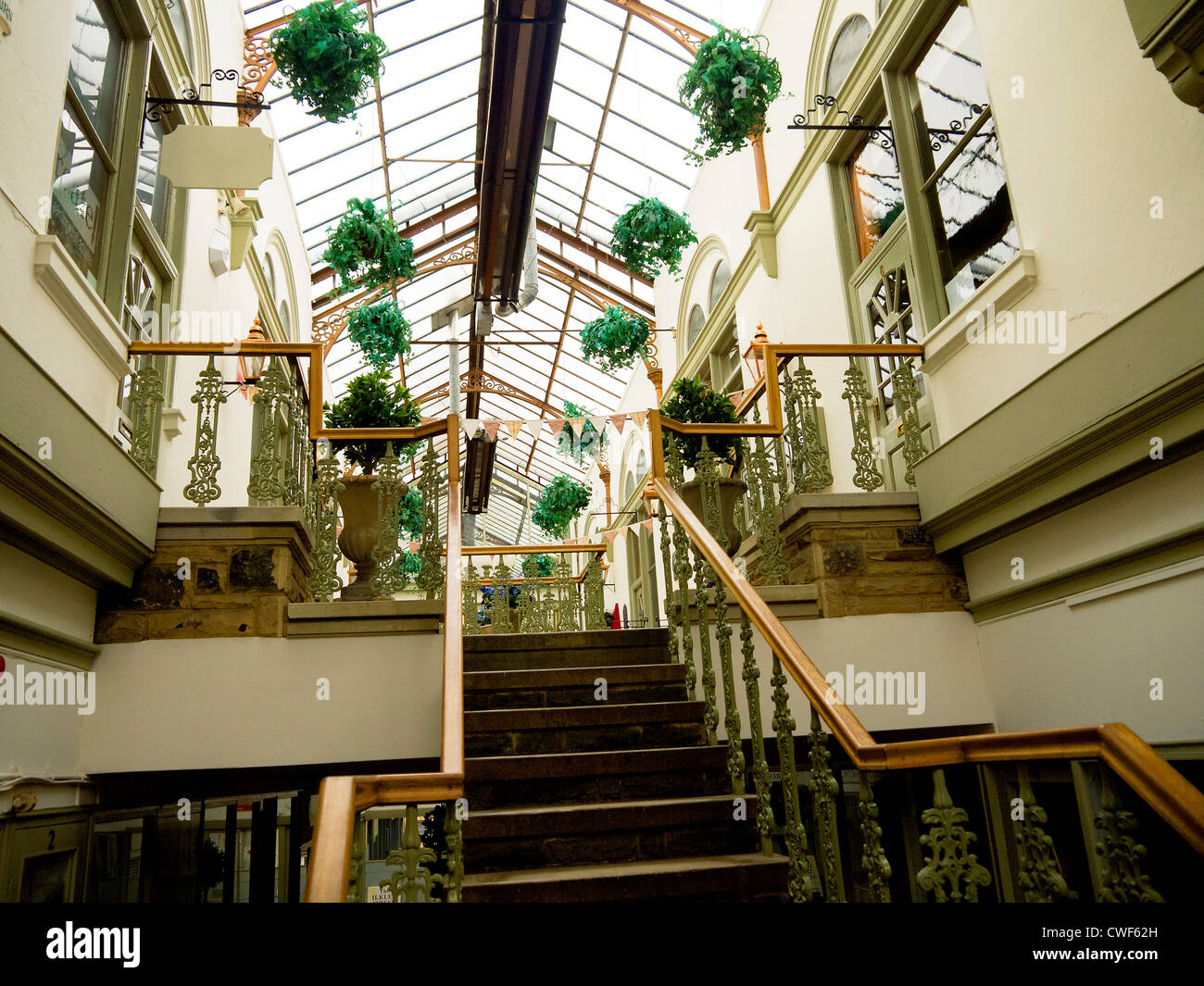Victorian Shopping Arcade in the Spa Town of Ilkley in West Yorkshire ...