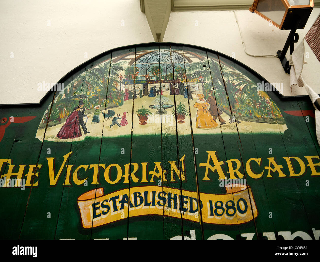 Victorian Shopping Arcade in the Spa Town of Ilkley in West Yorkshire ...