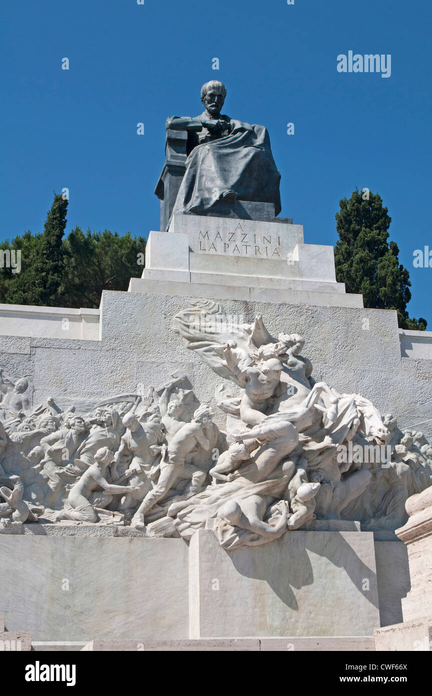 Statue of Giuseppe Mazzini Monument in Piazzale Ugo La Malfa, Rome ...