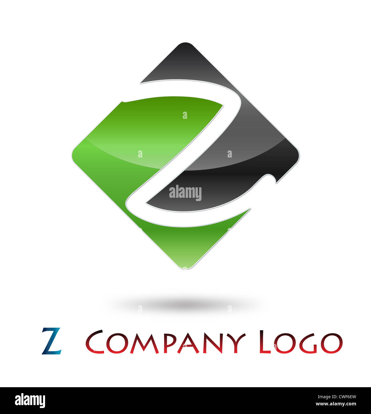 Logo initial letter Z Stock Photo - Alamy