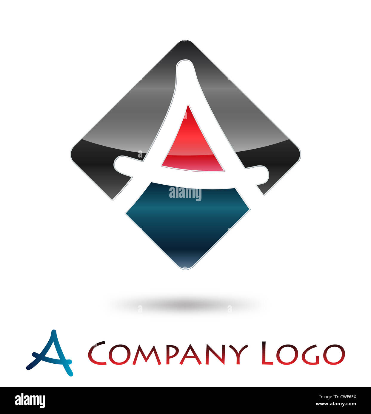 Logo initial letter A Stock Photo - Alamy