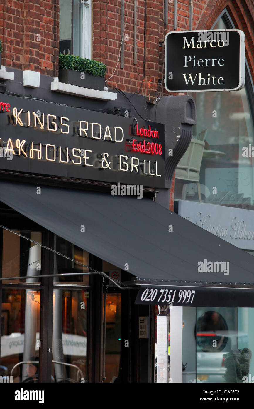 Marco Pierre White's King's Road restaurant, Chelsea Stock Photo - Alamy