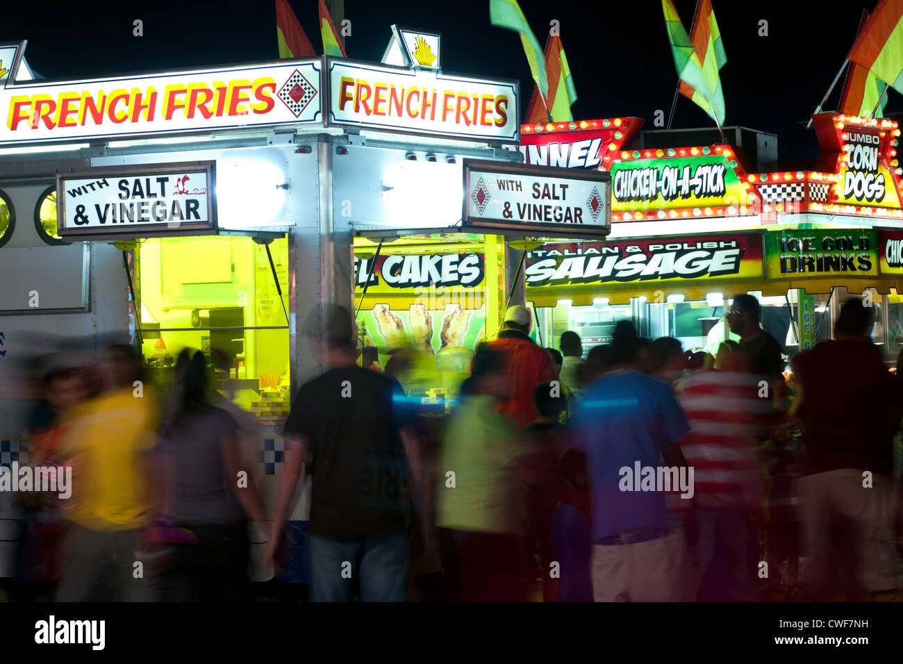 Fast Food Options At A County Fair Stock Photo - Alamy