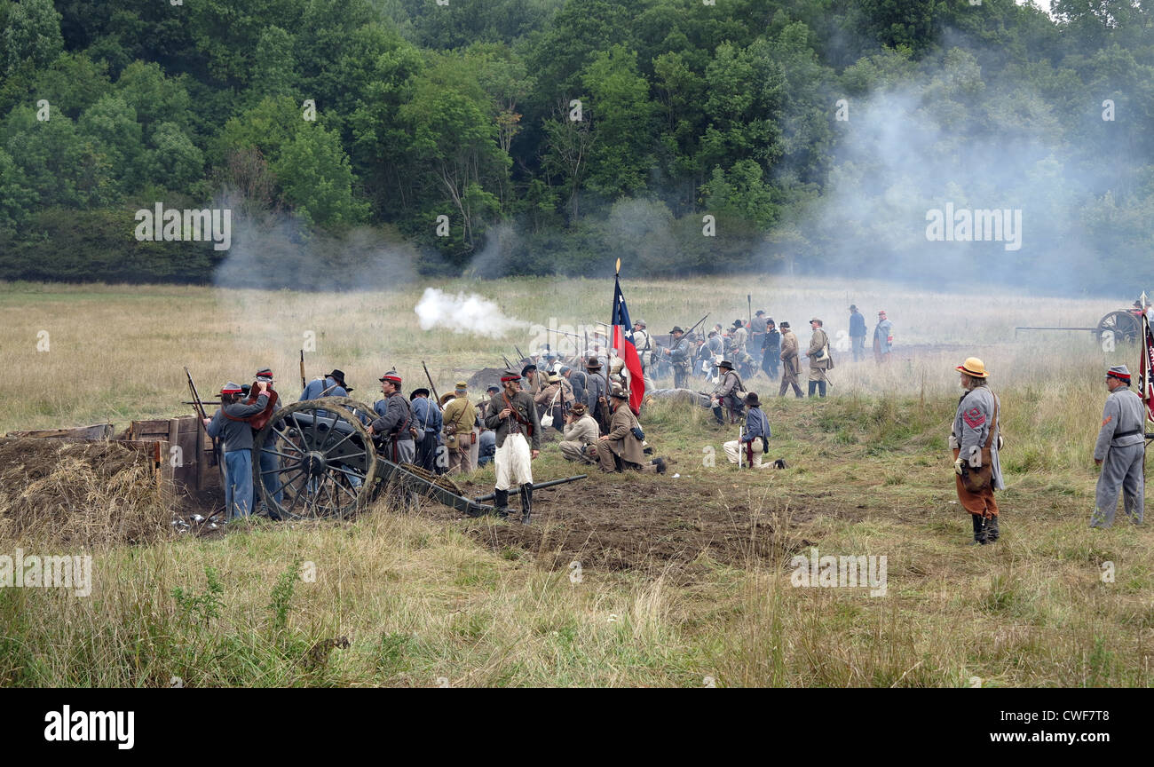 American Civil war re-enactment Stock Photo - Alamy