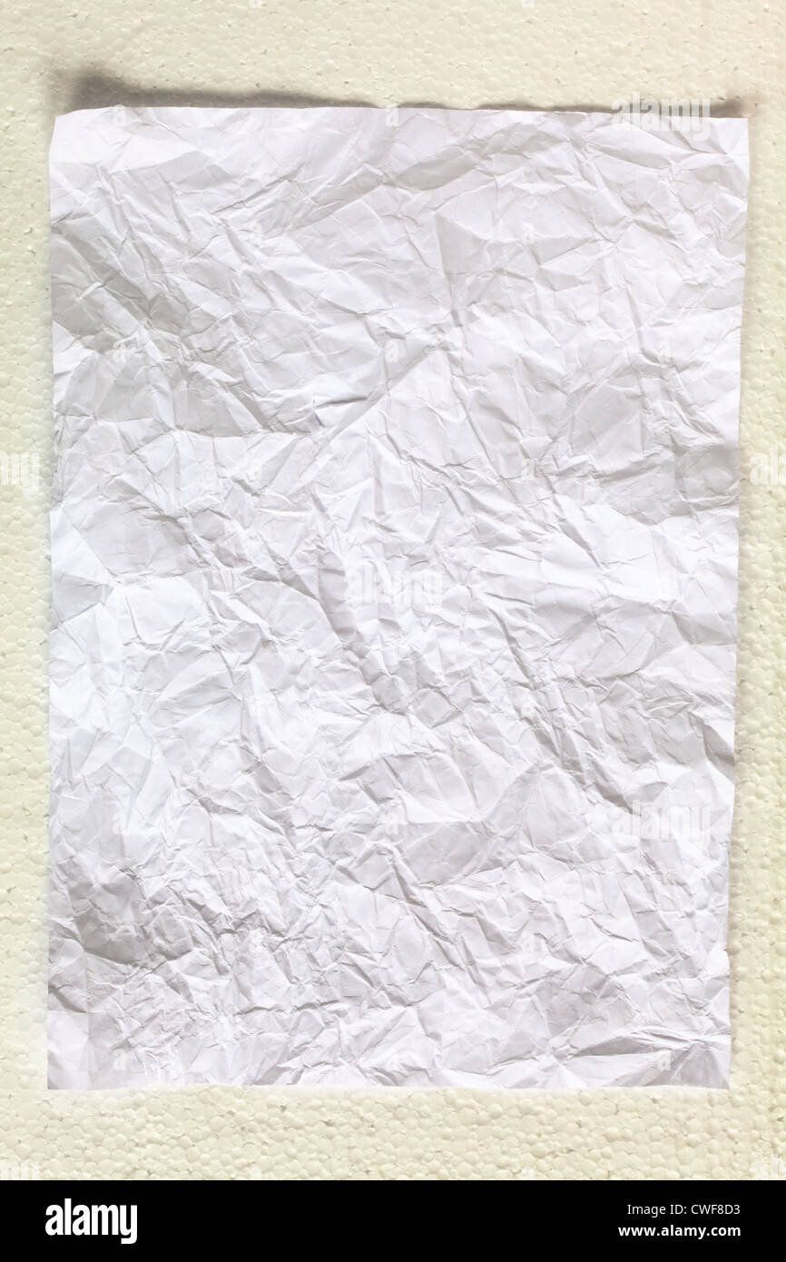 crimp White Paper texture sheet background orange Stock Photo - Alamy