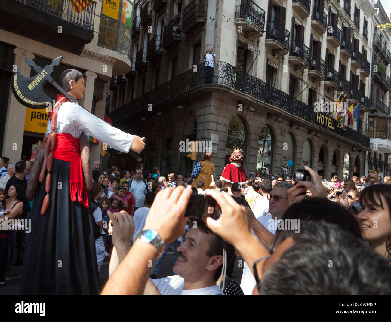 La Merce festival in Barcelona, Spain Stock Photo - Alamy