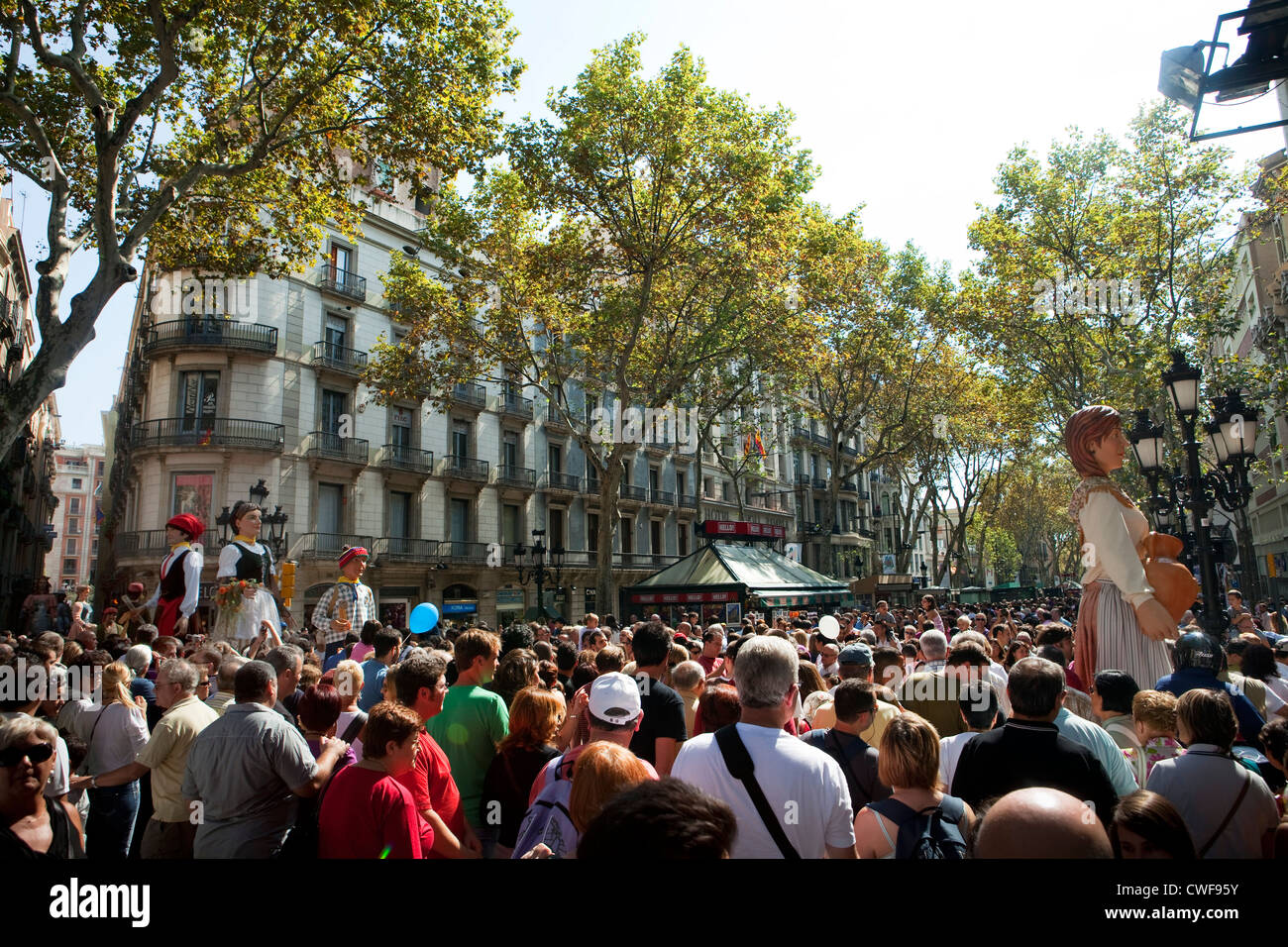 La Merce festival in Barcelona, Spain Stock Photo - Alamy