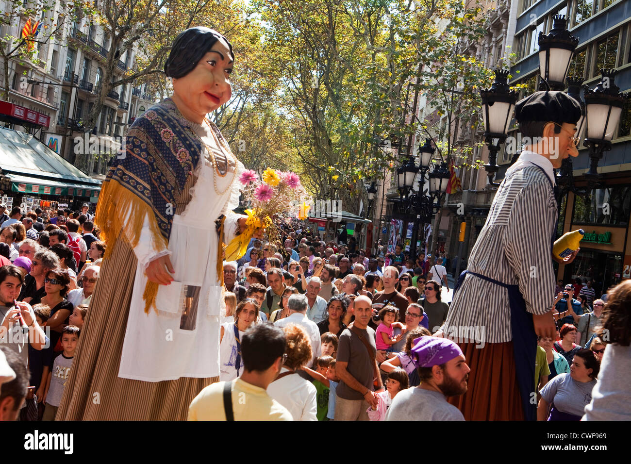 La Merce festival in Barcelona, Spain Stock Photo - Alamy