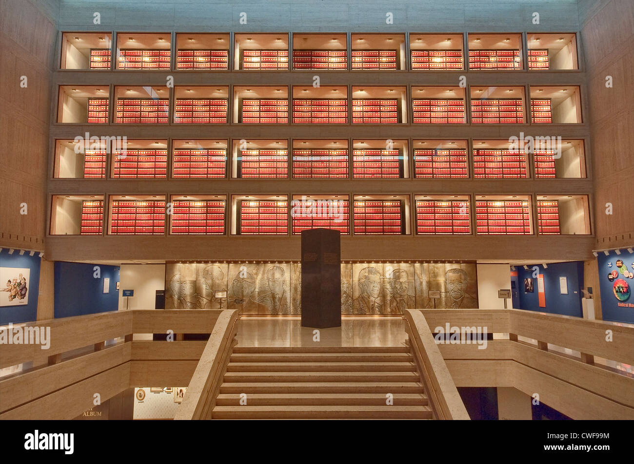 Archives section over Great Hall at Lyndon Baines Johnson Library and ...