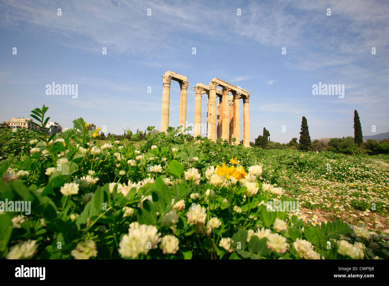 Greece, Athens,Zeus temple Stock Photo - Alamy