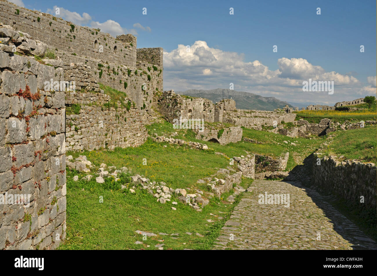 EUROPE, Albania, Shkodra, Rozafa Castle main entrance Stock Photo - Alamy