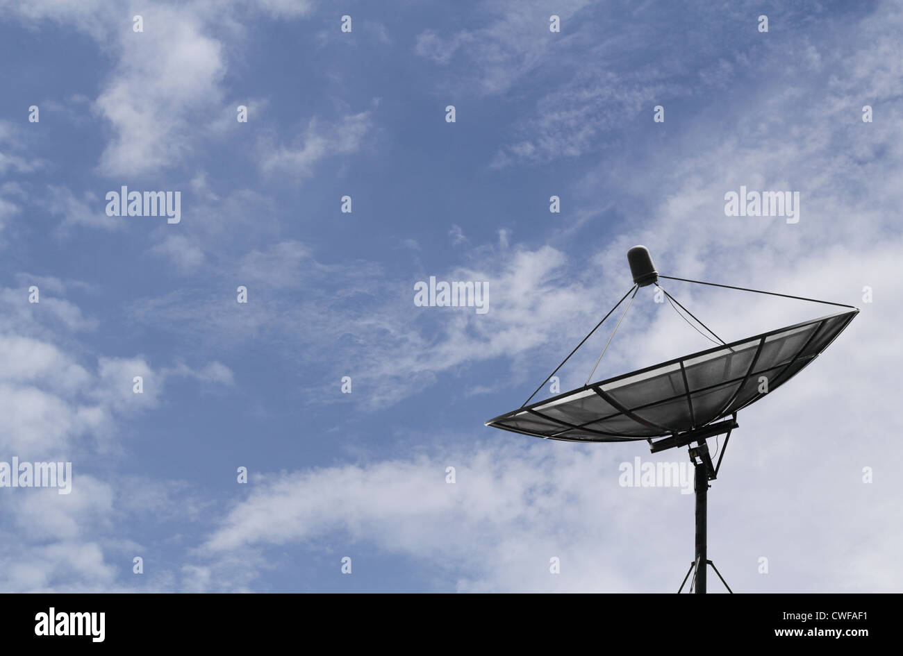 Satellite dish for communication broadcast and network Stock Photo - Alamy