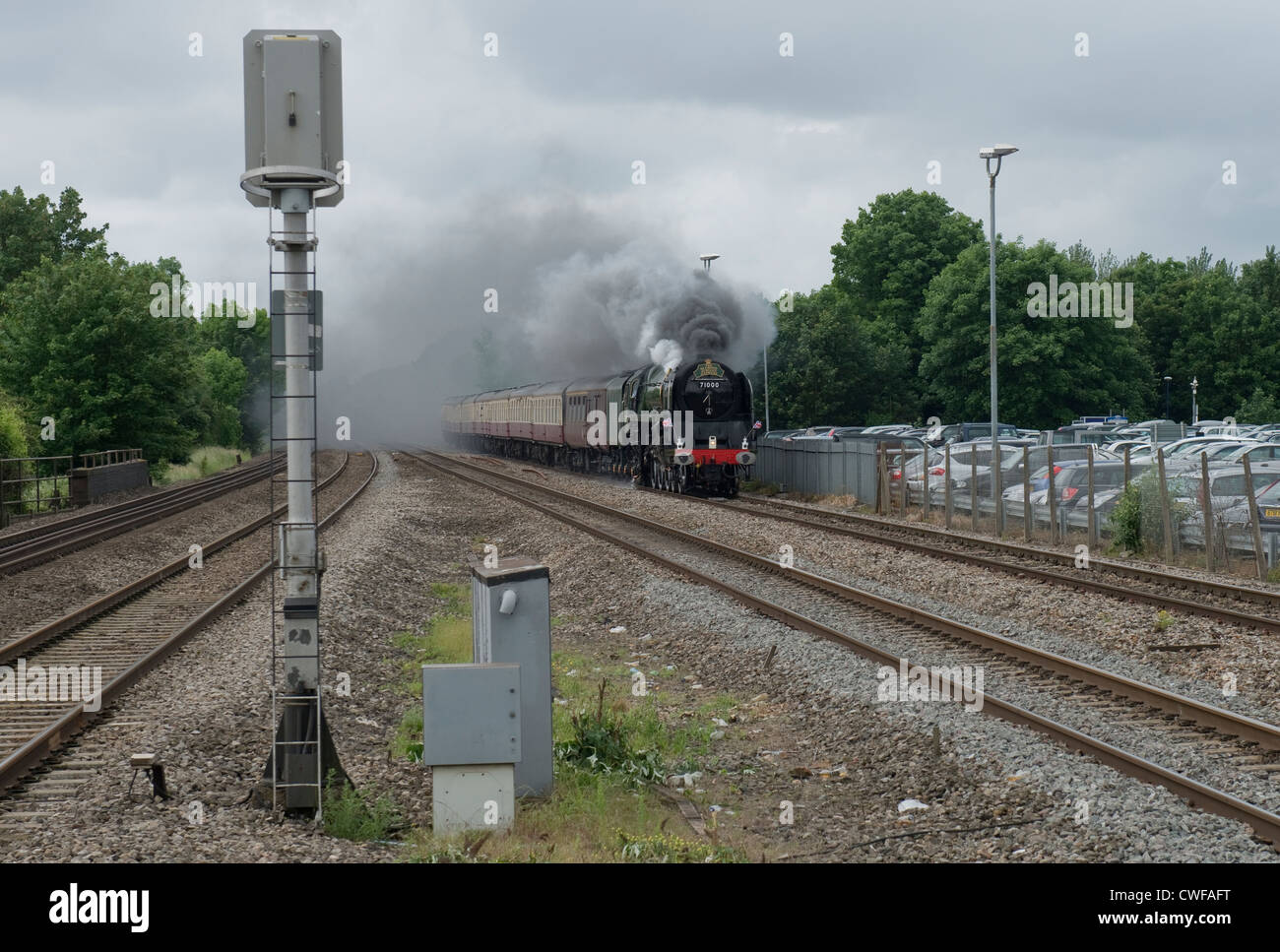 The Diamond Jubilee Express hauled by the Unique Steam Locomotive Duke ...