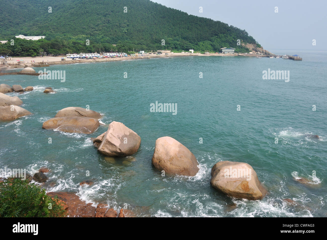 the yellow sea,at laoshan mountain,qingdao,china Stock Photo - Alamy