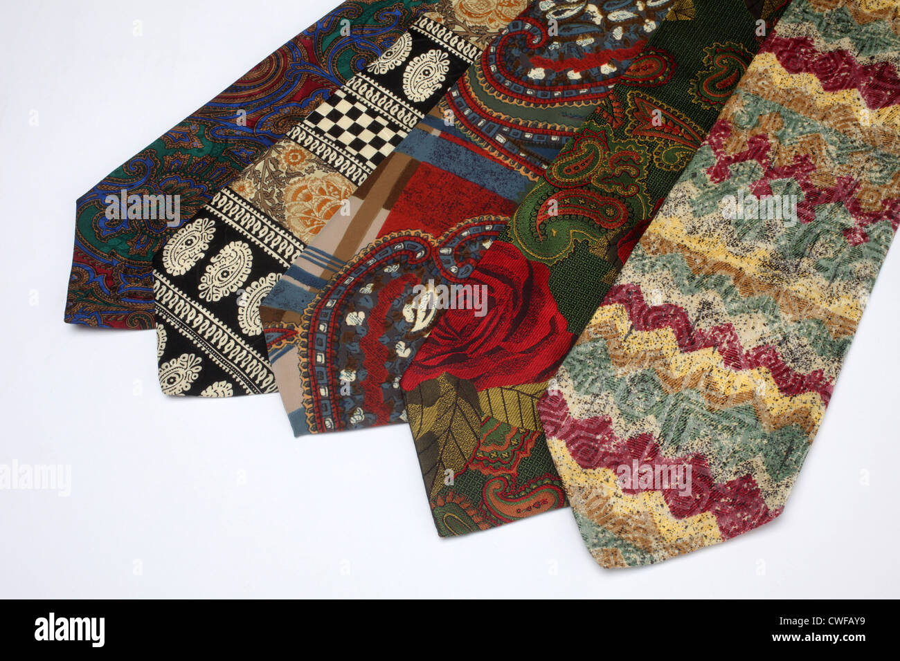 Selection of different colored ties Stock Photo - Alamy