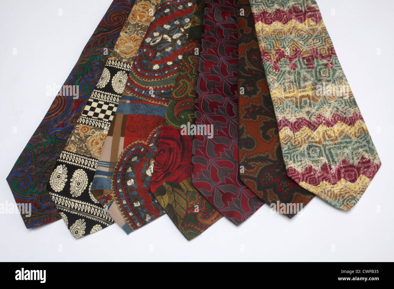 Selection of different colored ties Stock Photo - Alamy