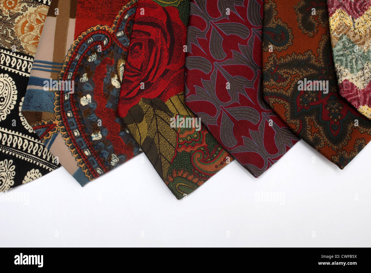 Selection of different colored ties Stock Photo - Alamy