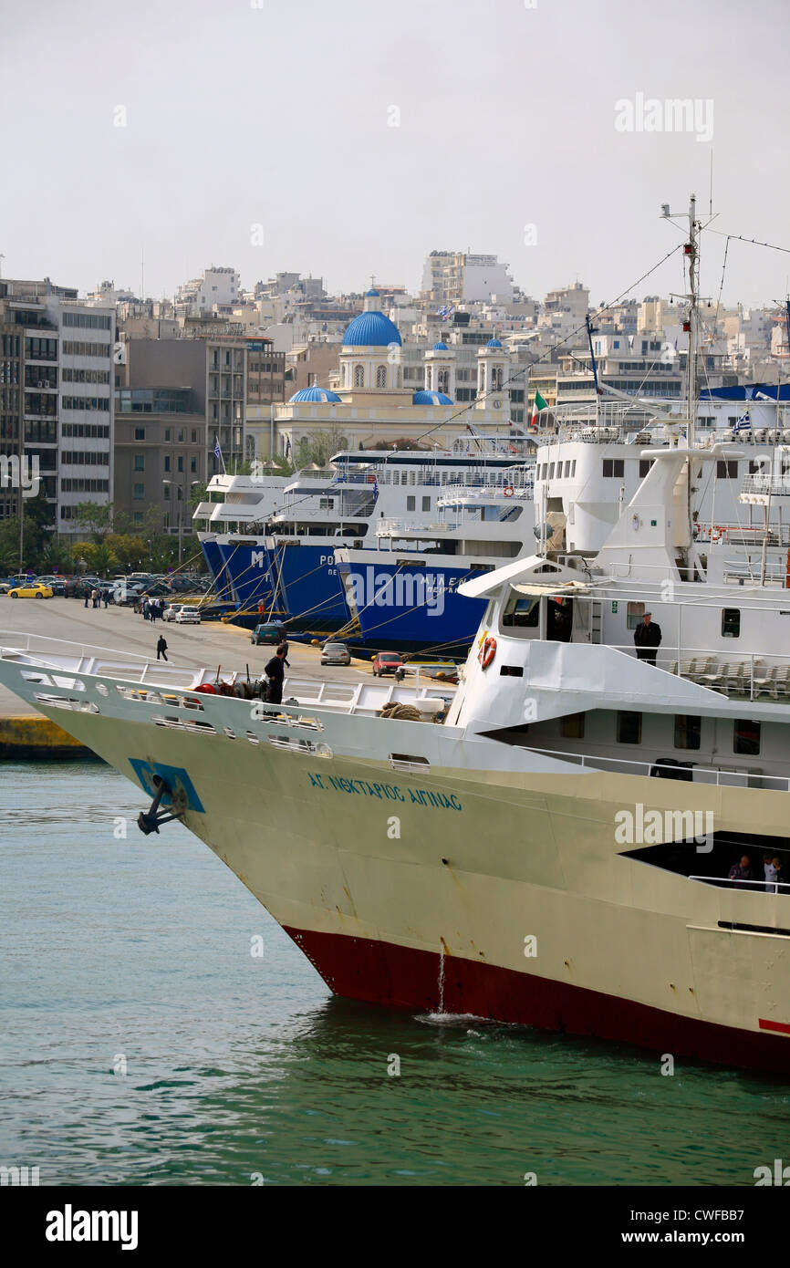 Greece, Athens, Pireo harbor Stock Photo - Alamy