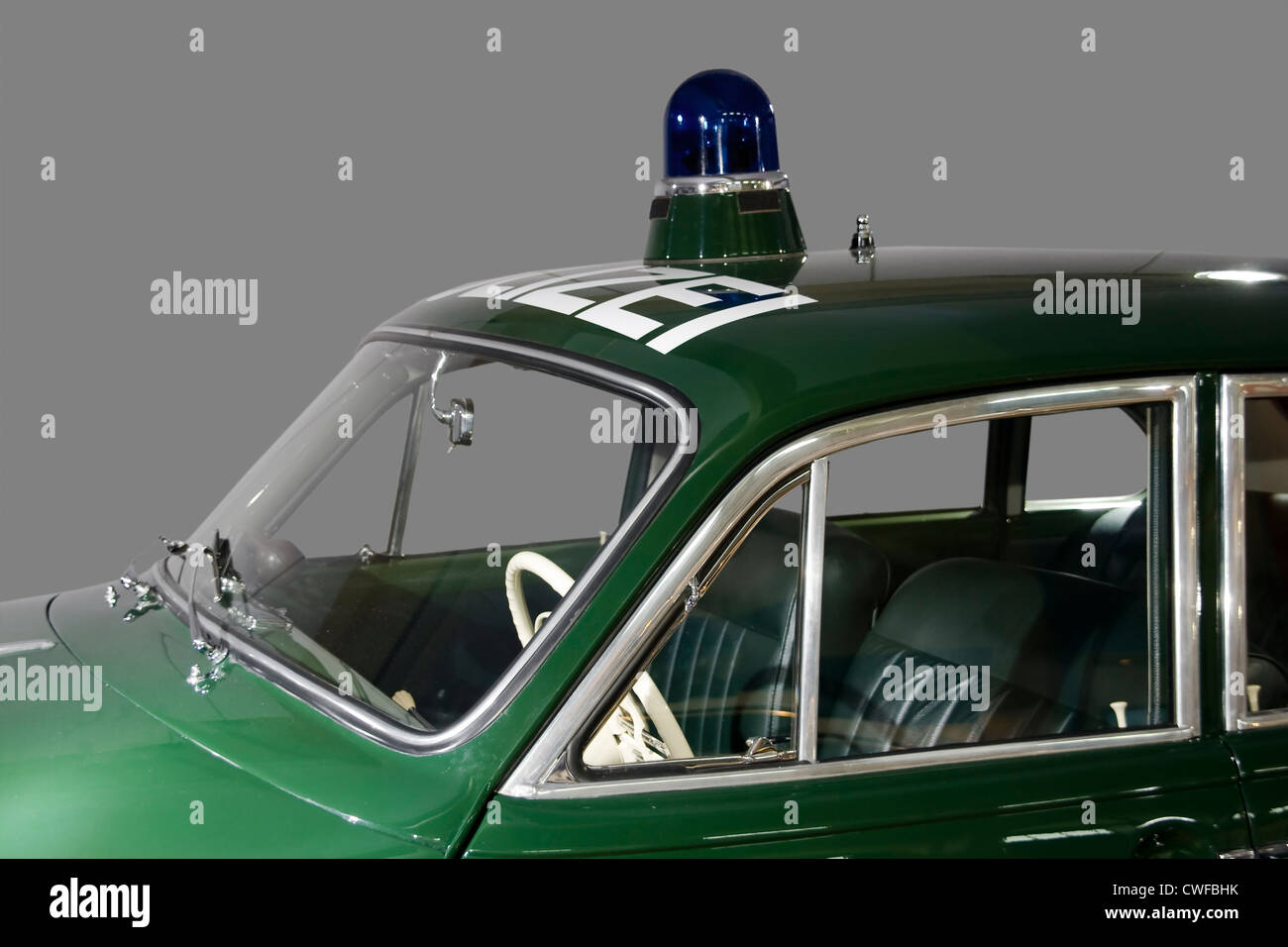 a police car stands waiting Stock Photo - Alamy