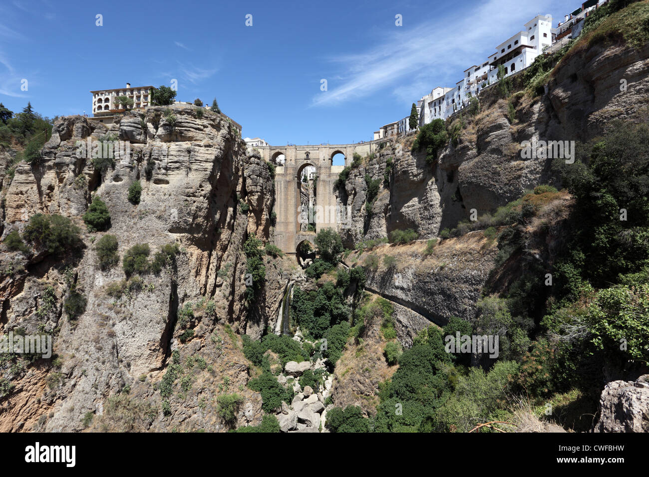 Famous bridge Puente Nuevo in Ronda, Andalusia Spain Stock Photo - Alamy