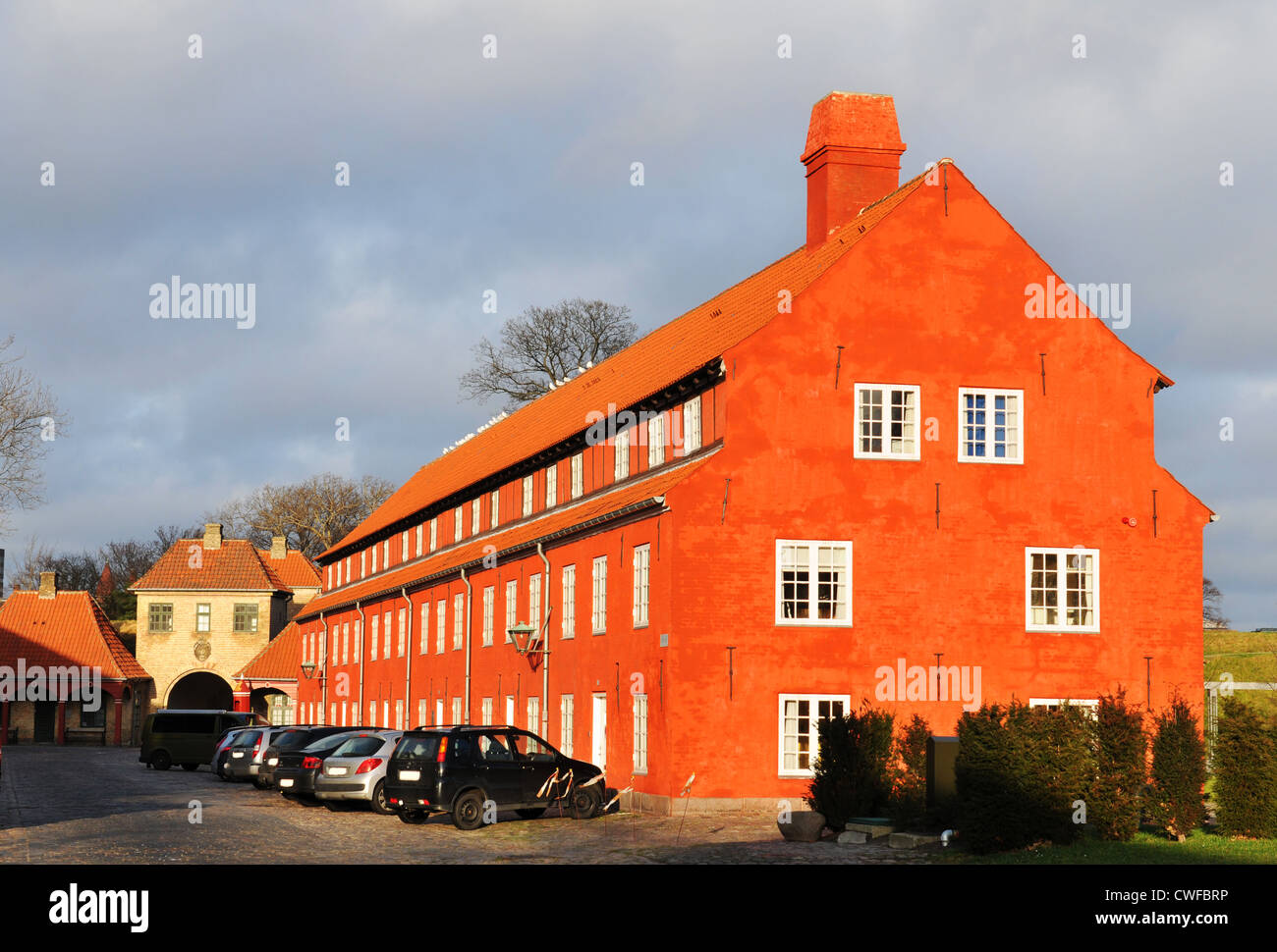 Traditional Danish building in the Kastellet, important architectural ...