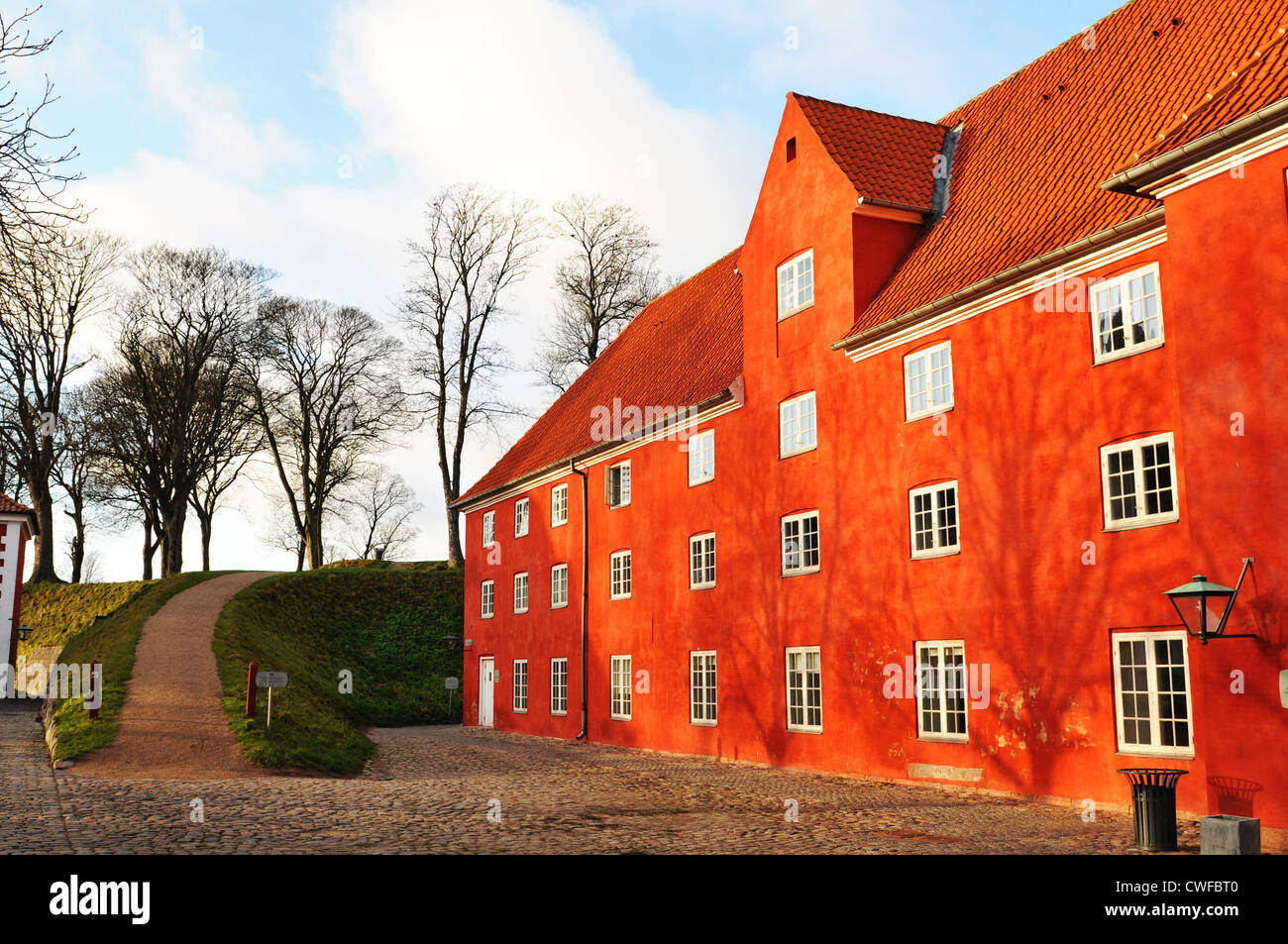 Traditional Danish building in the Kastellet, important architectural ...