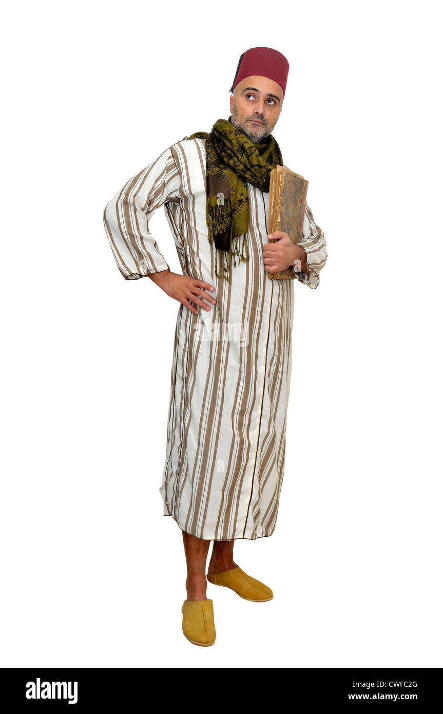 Traditional arab clothing isolated Cut Out Stock Images & Pictures - Alamy