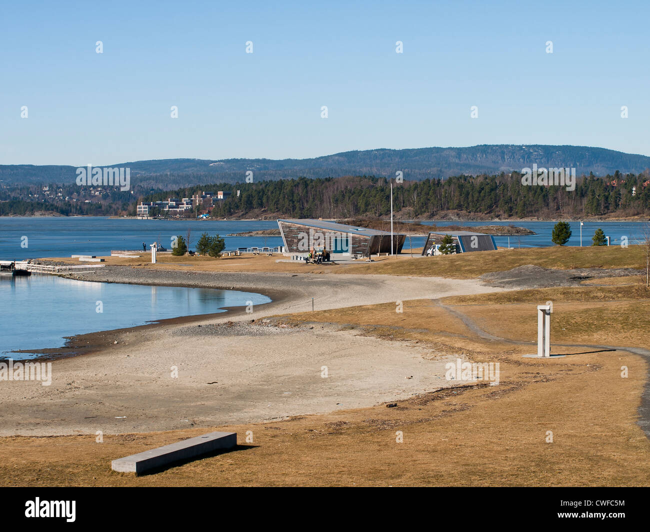 New beach constructed where there used to be an airport for Oslo ...