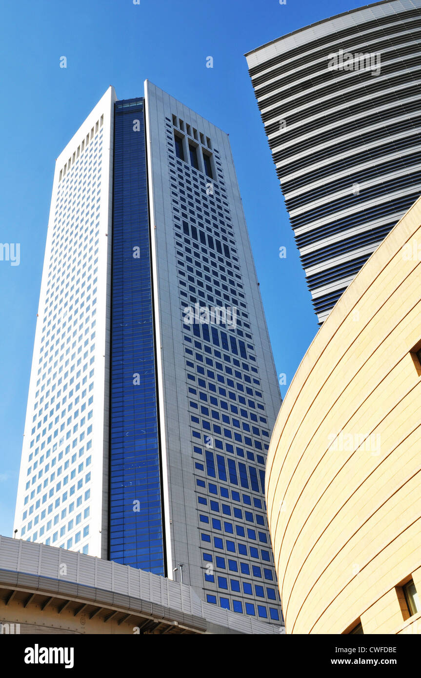 Tokyo, Japan - 28 Dec, 2011: Architectural panorama of skyscraper in ...