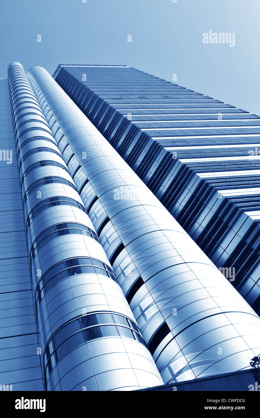 Tokyo, Japan - 28 Dec, 2011: Architectural panorama of skyscraper in ...