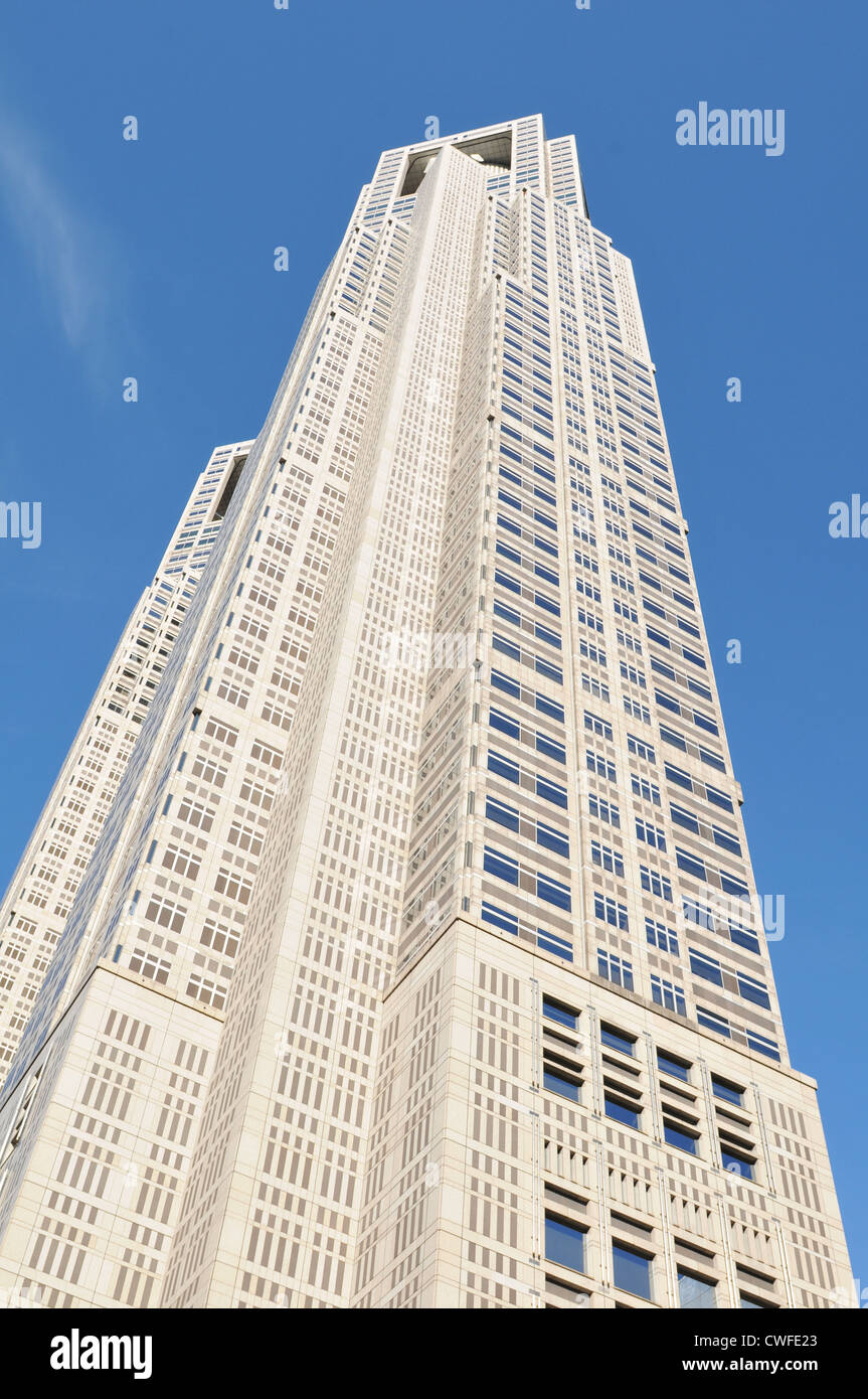 Tokyo, Japan - 28 Dec, 2011: Architectural panorama of skyscraper in ...