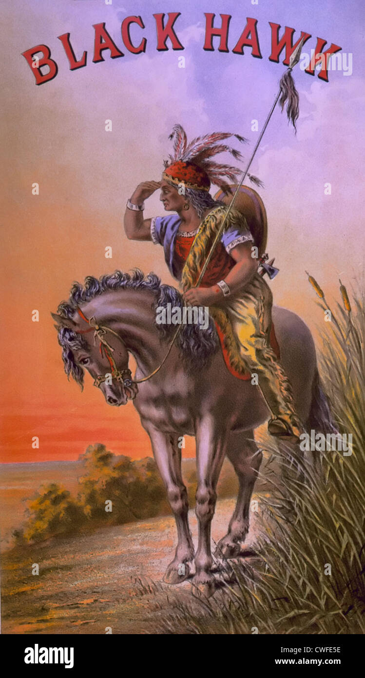Black hawk indian chief hi-res stock photography and images - Alamy