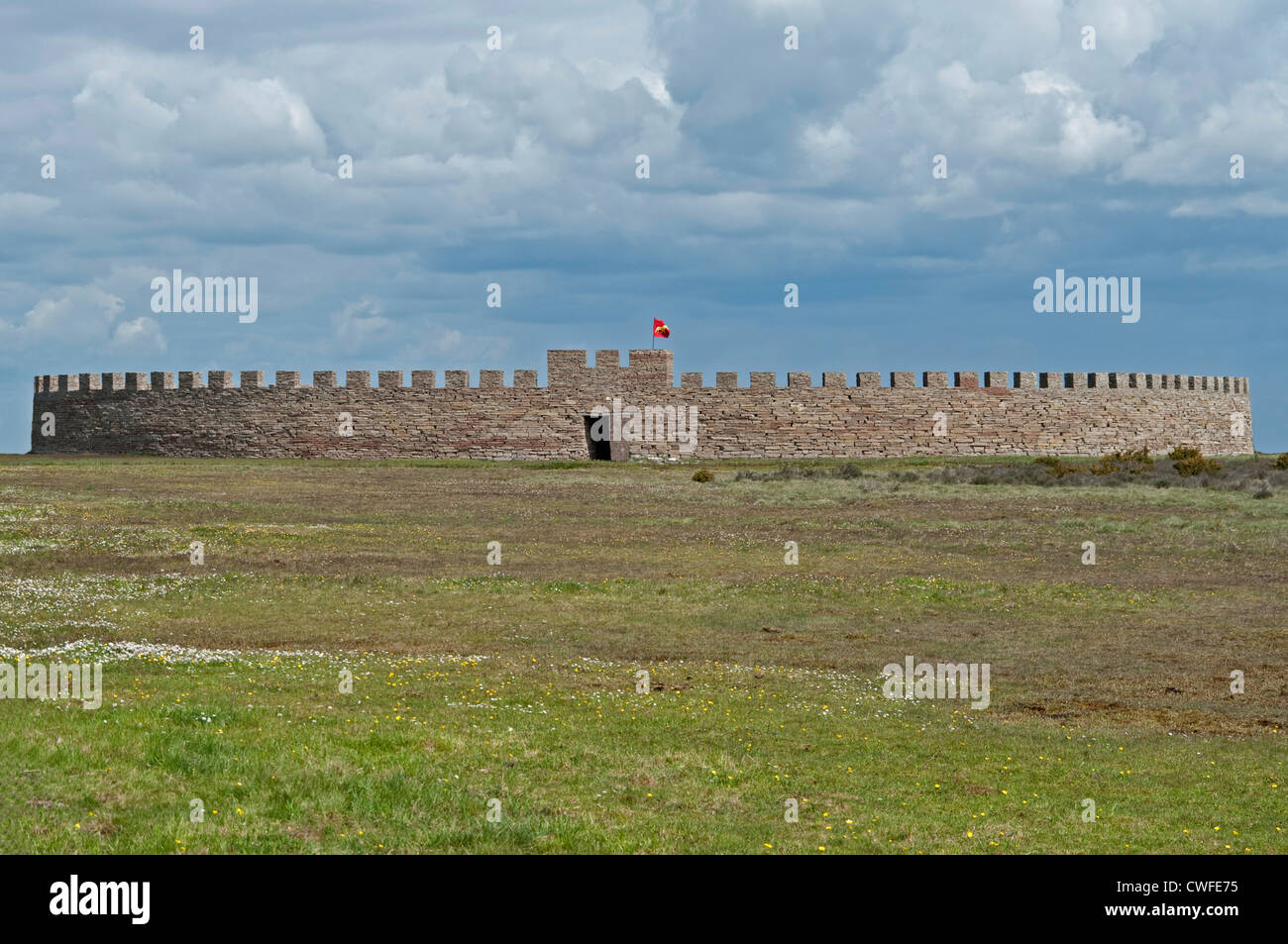 The ancient Eketorp fort on island Öland, Sweden Stock Photo - Alamy